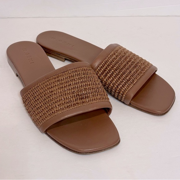 M. Gemi | Shoes | M Gemi Clarissa Tan Raffia Slide Sandals 41 | Poshmark